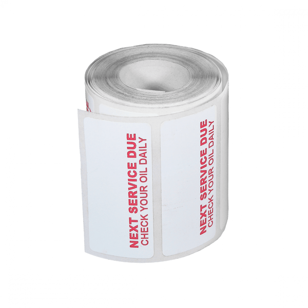 Service Reminder Stickers - Rødkilde ATV